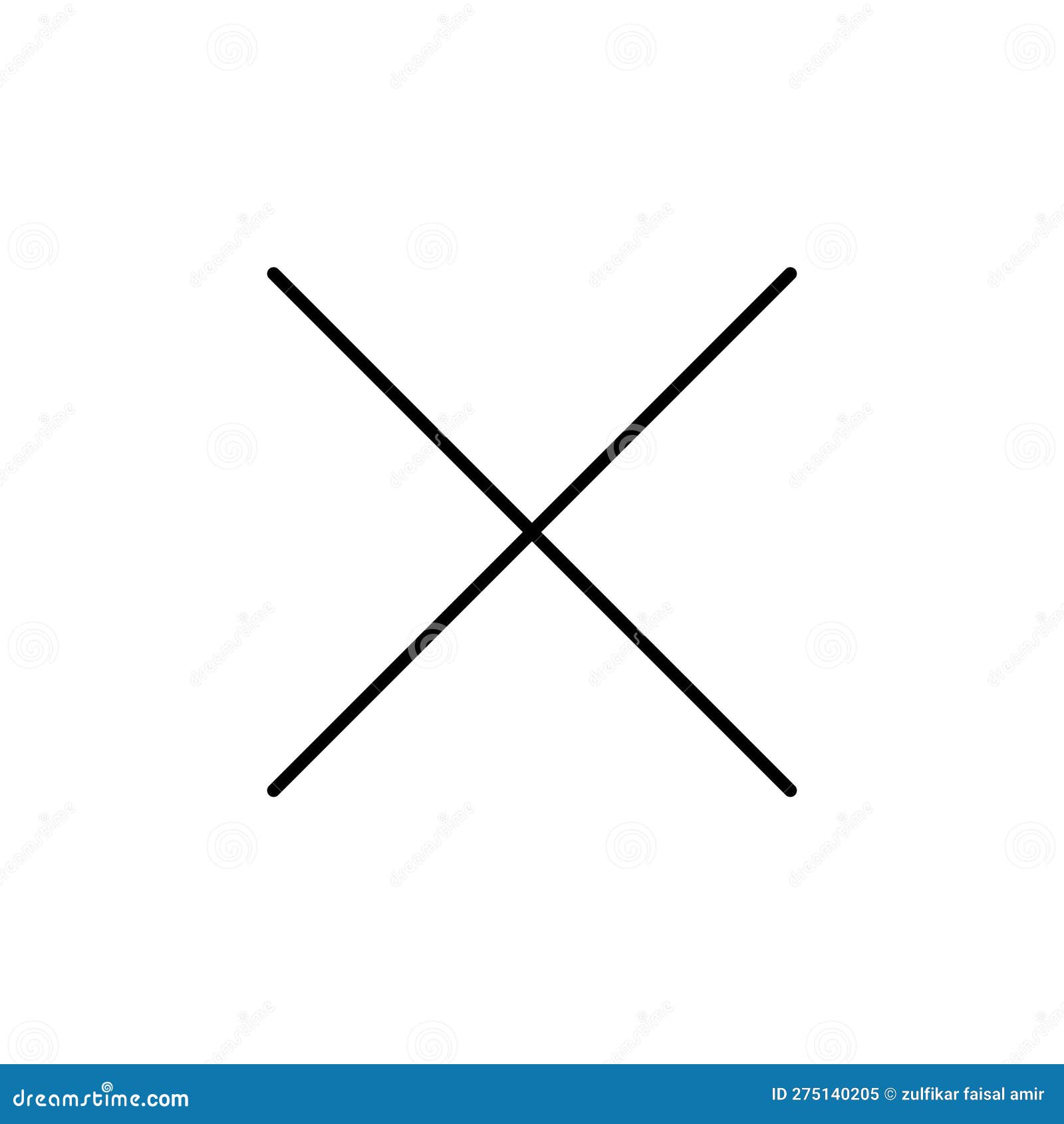 Close Vector Icon. Delete Icon . Cross Sign Stock Vector - Illustration ...