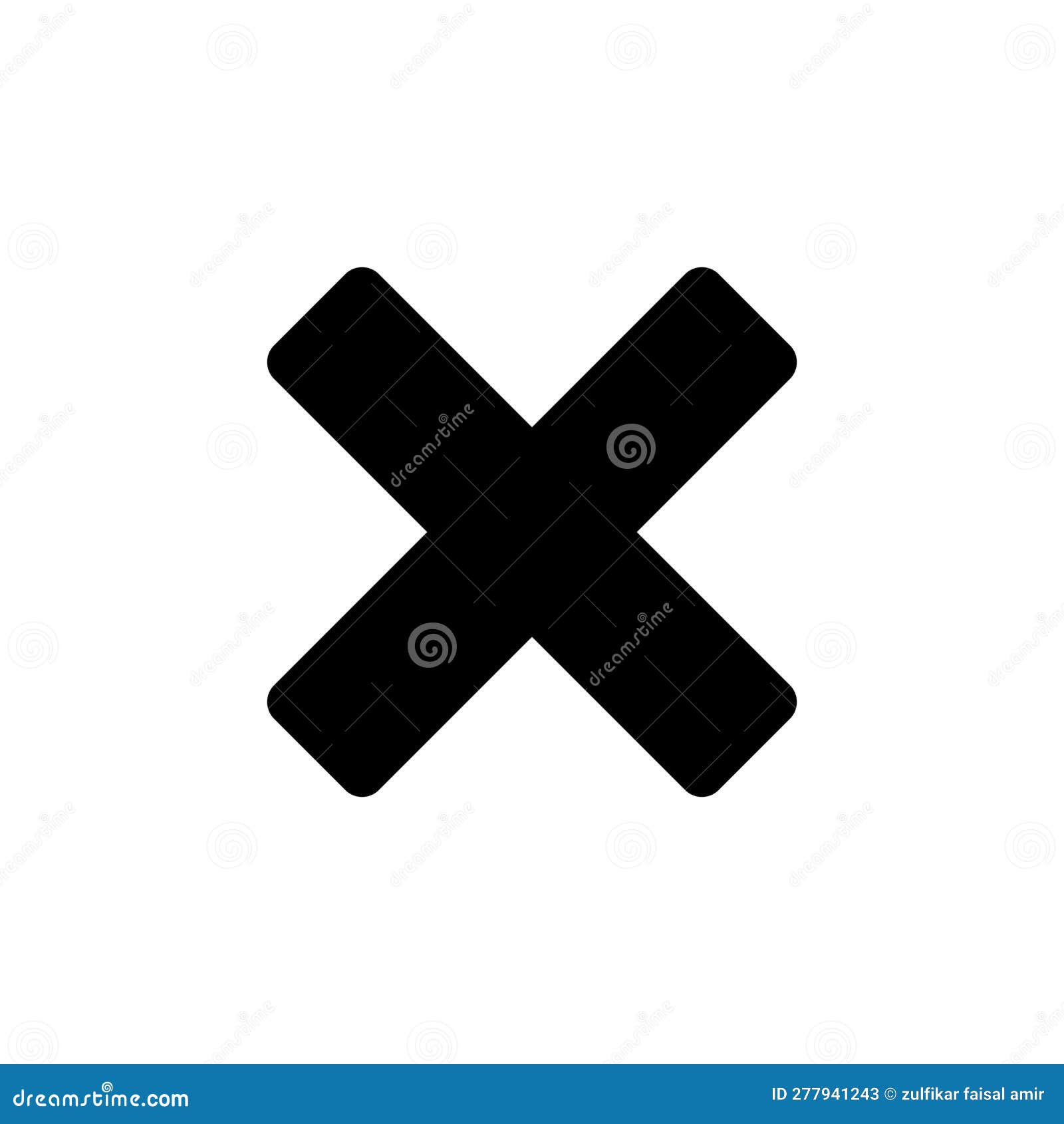 Close Icon. Delete Icon Vector. Cross Sign Stock Illustration ...