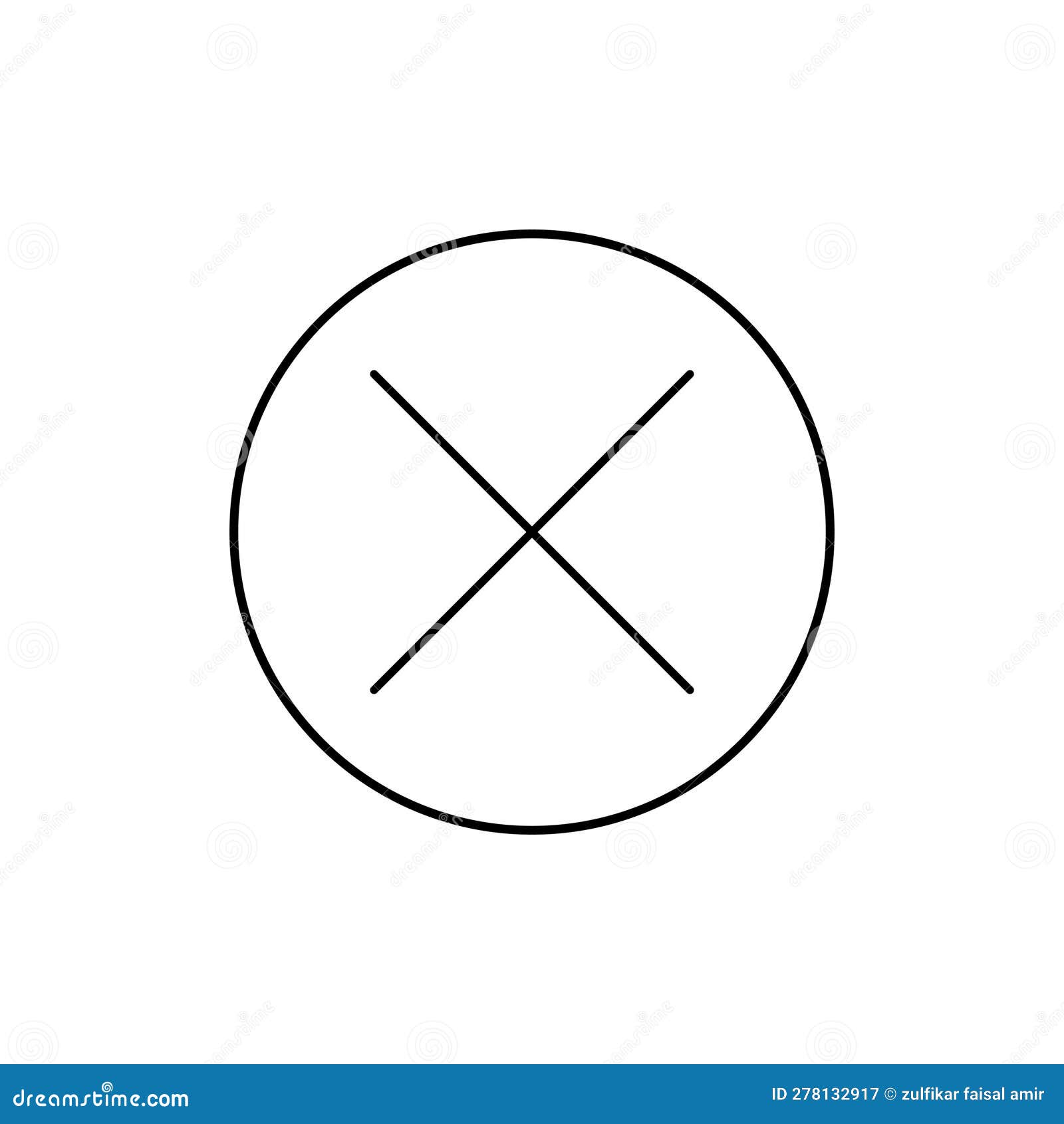 Close Icon. Delete Icon Vector. Cross Sign Stock Vector - Illustration ...