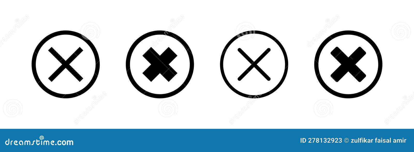 Close Icon. Delete Icon Vector. Cross Sign Stock Vector - Illustration ...