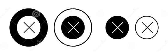 Close Icon. Delete Icon. Remove, Cancel, Exit Symbol Stock Vector ...