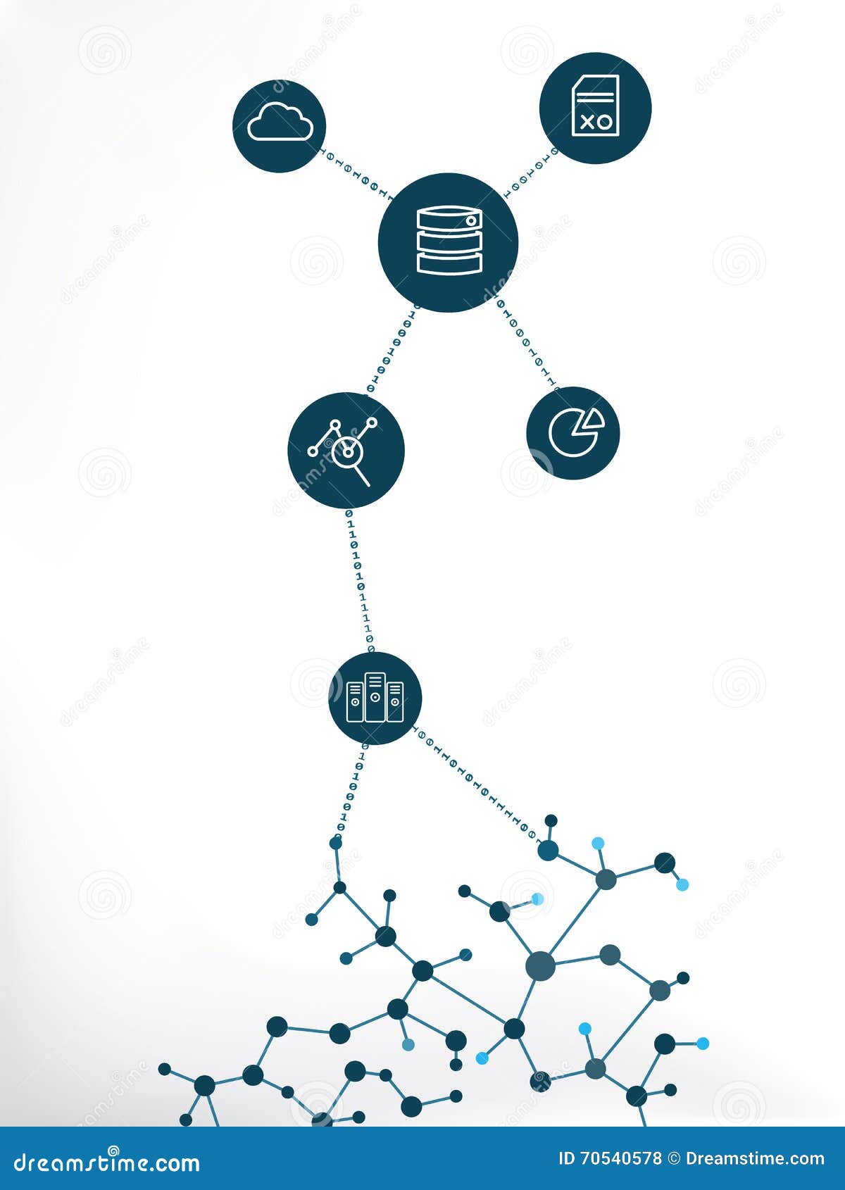 Close View of Big Data stock vector. Illustration of network - 70540578