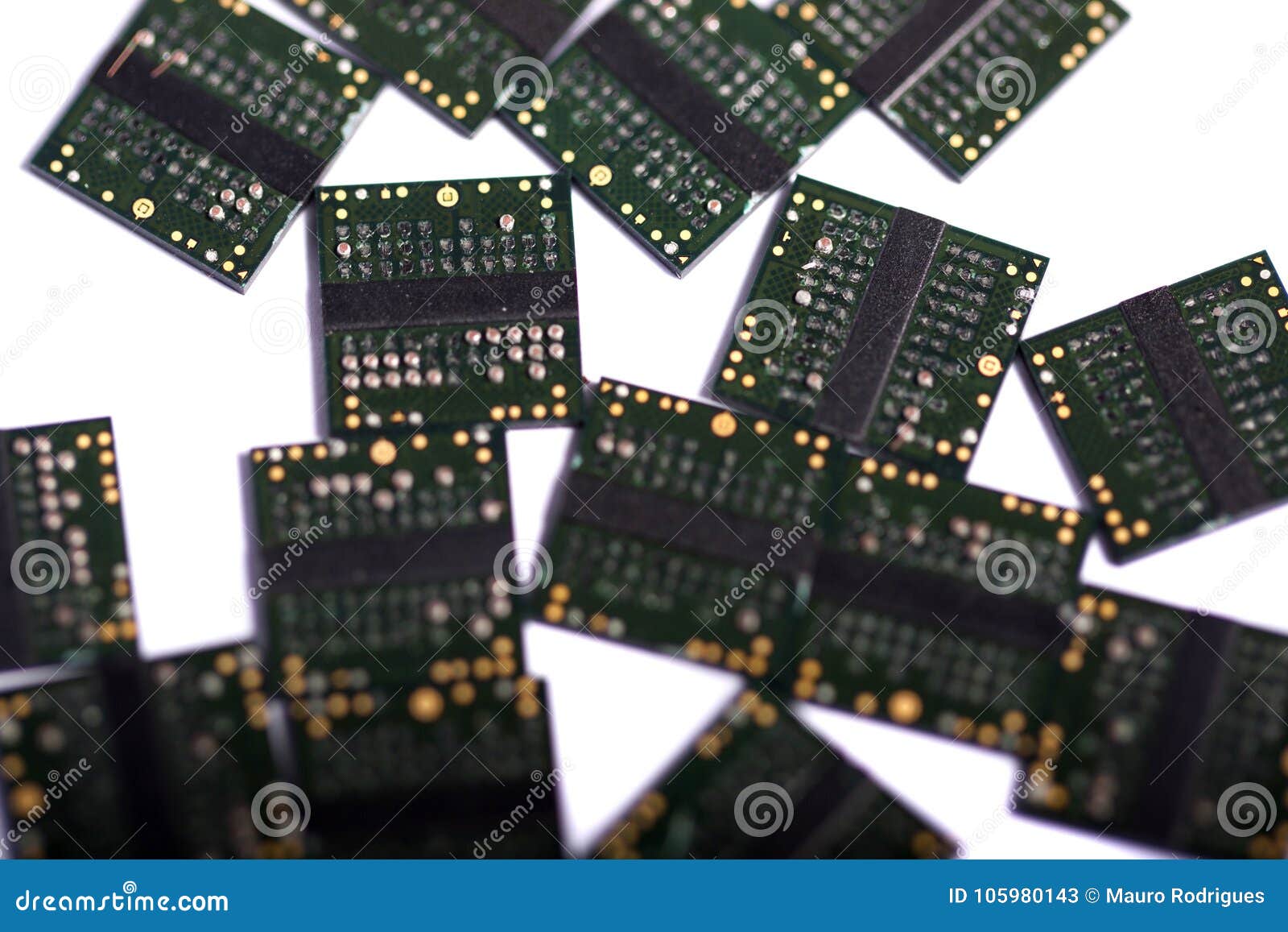 Computer memory chips stock image. Image of object, hitech - 105980143