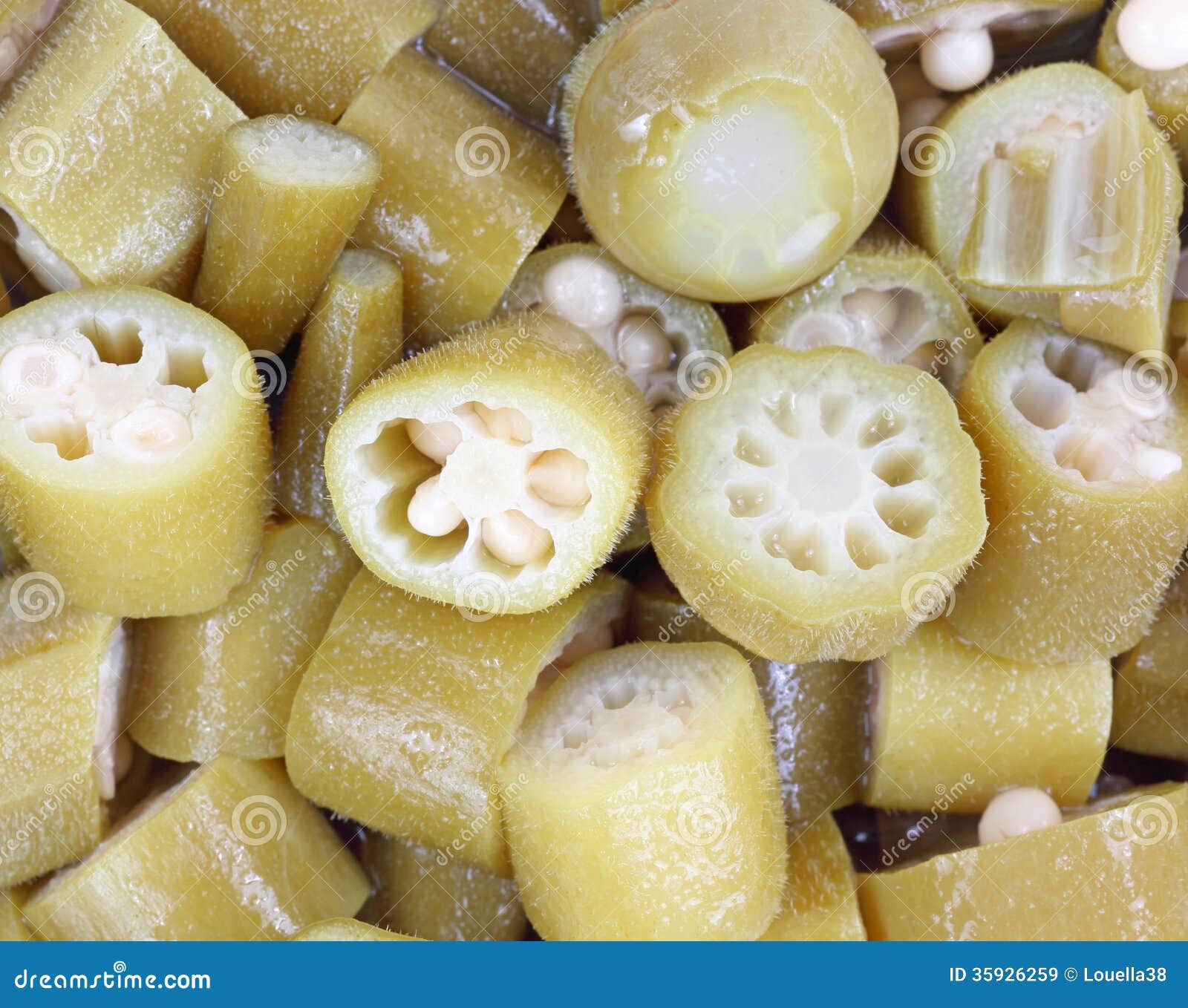 Close View of Canned Cut Okra Stock Image - Image of canned, overhead ...