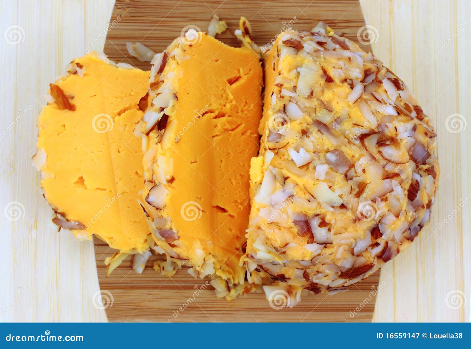 Close View Cheddar Cheese Almonds Stock Image - Image of dairy, rich ...