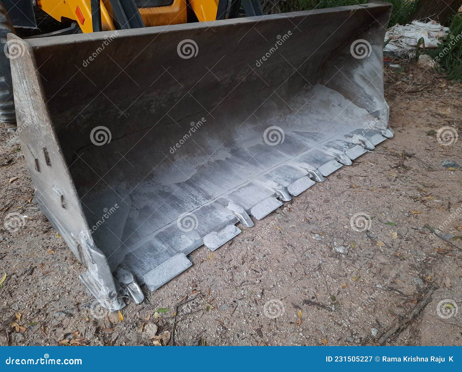 Close View of a Clamshell Bucket or Loader. Part of a Earthmoving ...