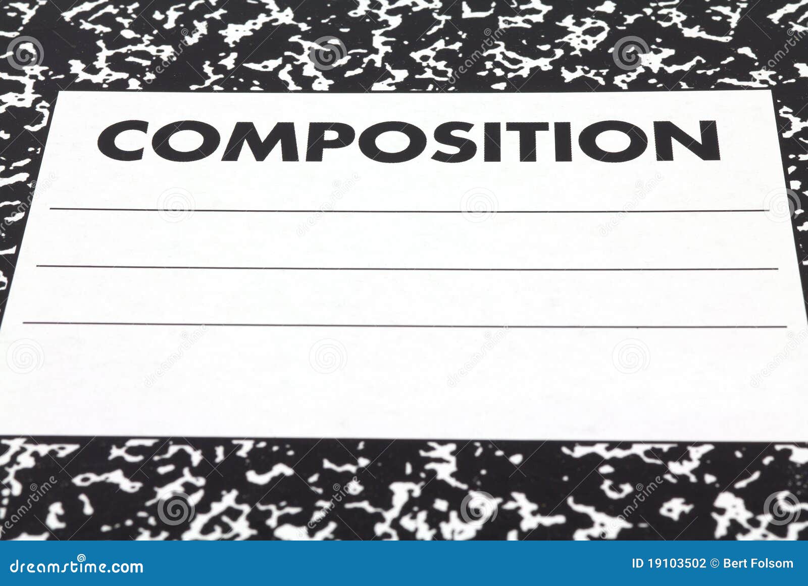 Composition Notebook Cover Template