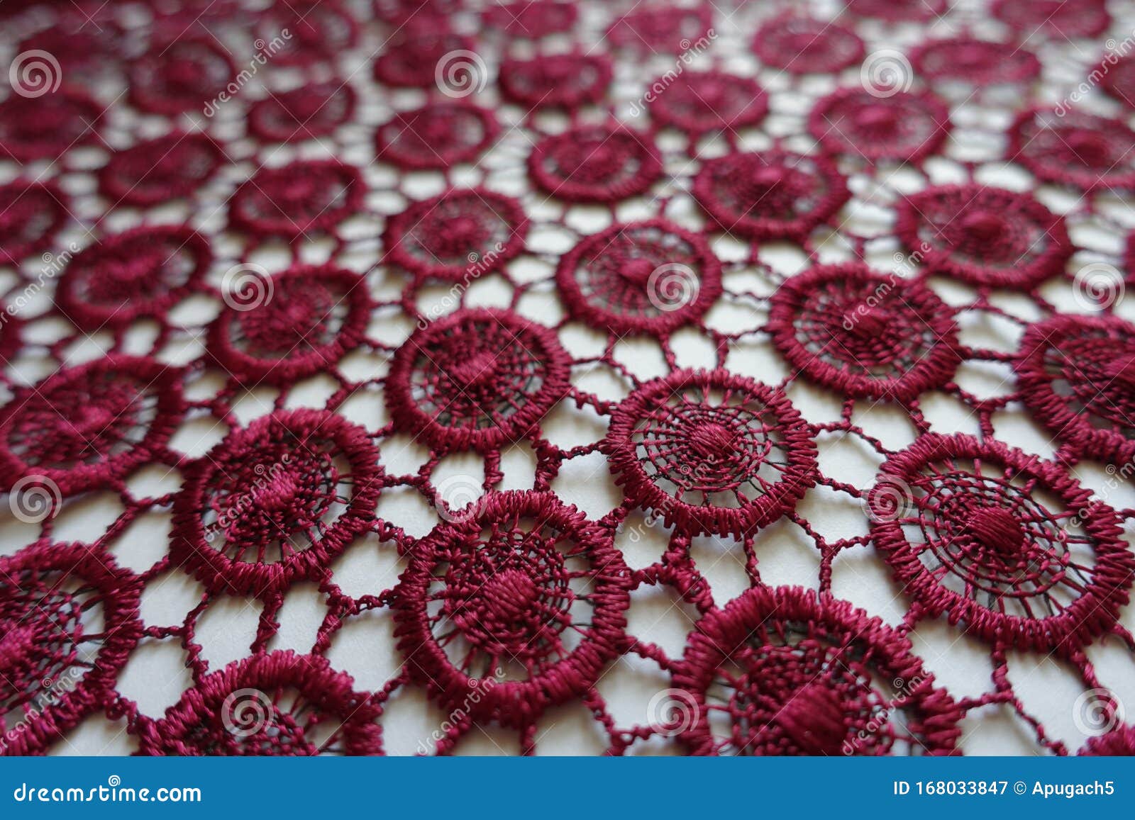 Close View of Red Lacy Fabric Stock Image - Image of backdrop, pattern ...