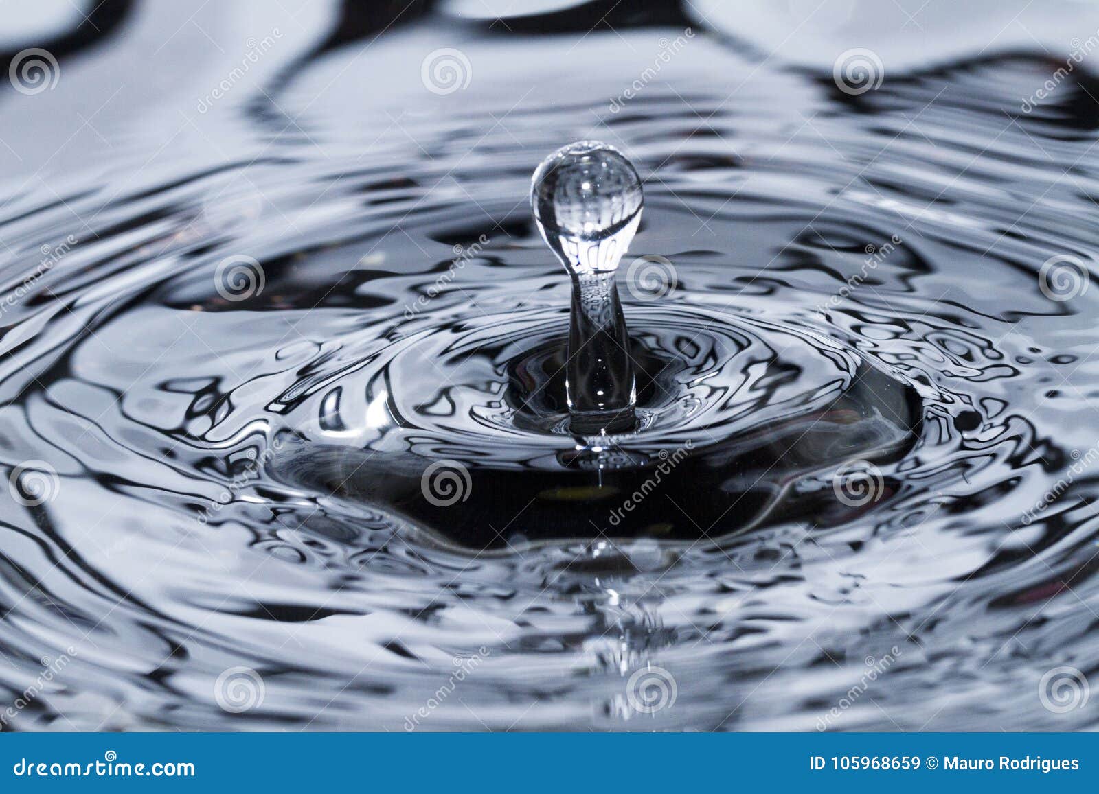 Water droplet stock image. Image of ripple, wave, droplet - 105968659