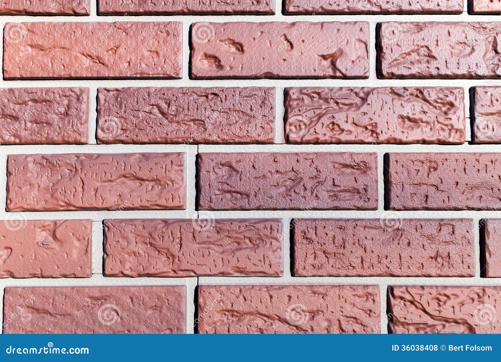 Close View of a Fake Plastic Brick Wall Stock Photo - Image of plastic ...