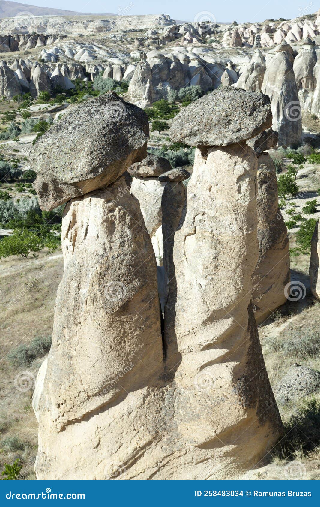 Cappadocia Eroded Rocks Close View Stock Photo - Image of outdoor ...