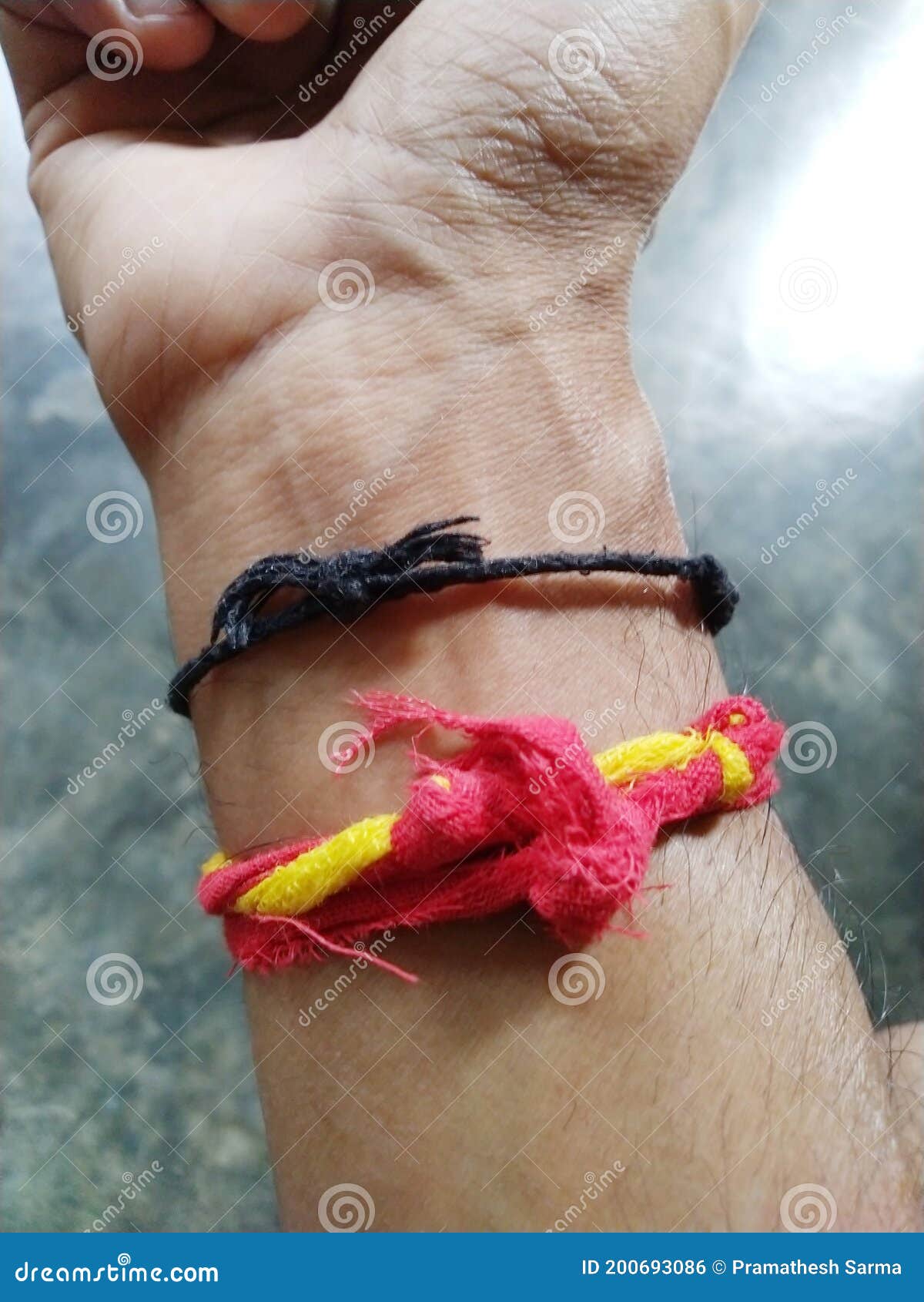 A Close View of Sacred Threads Stock Photo - Image of good, devotion ...