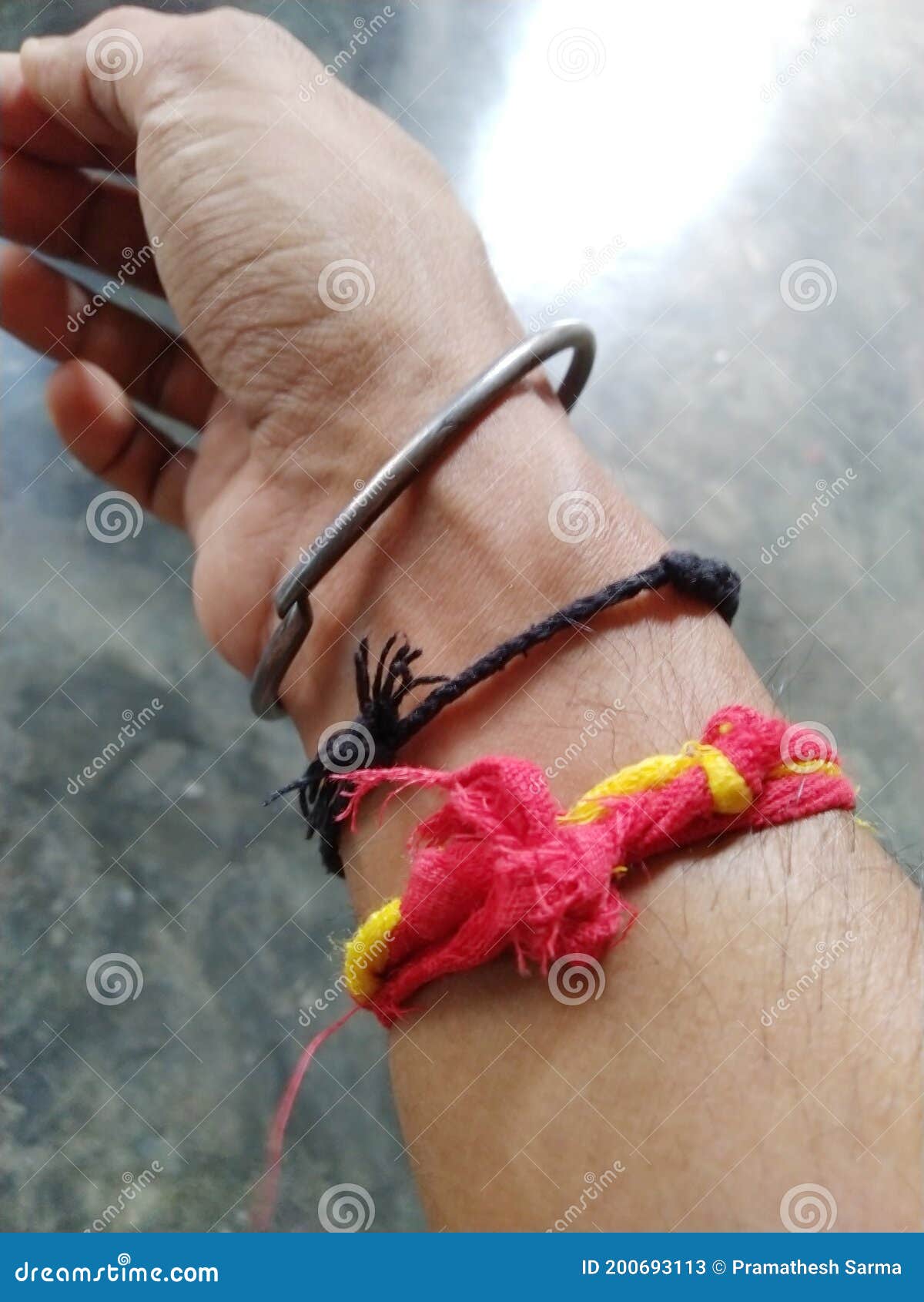 A Close View of Sacred Threads Stock Image - Image of friendship ...