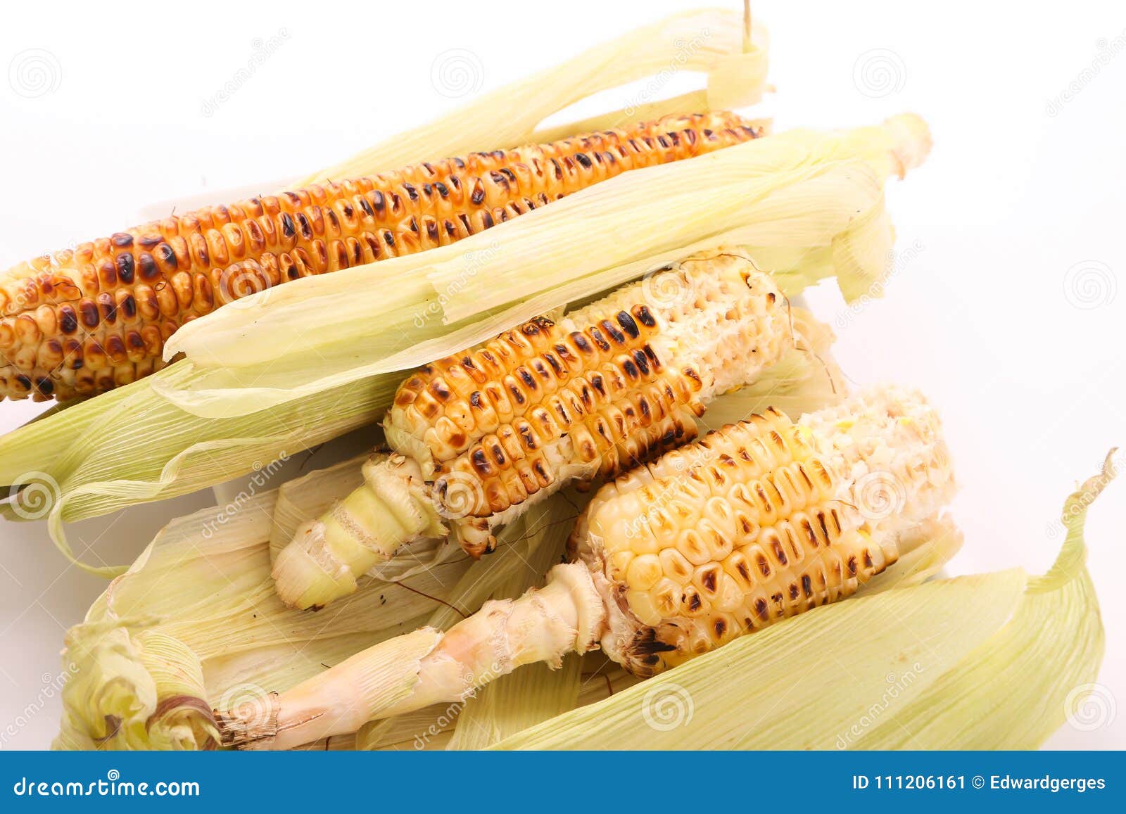 Three cones roasted corn stock image. Image of maize - 111206161