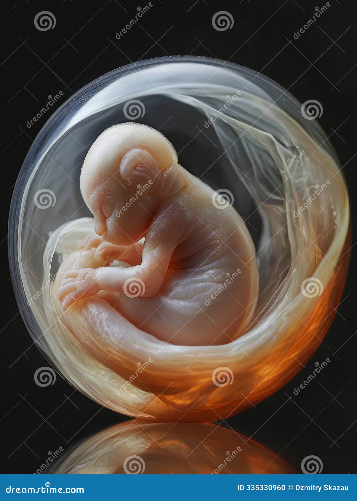 A Close View of a Human Embryo in the Third Month of Development ...
