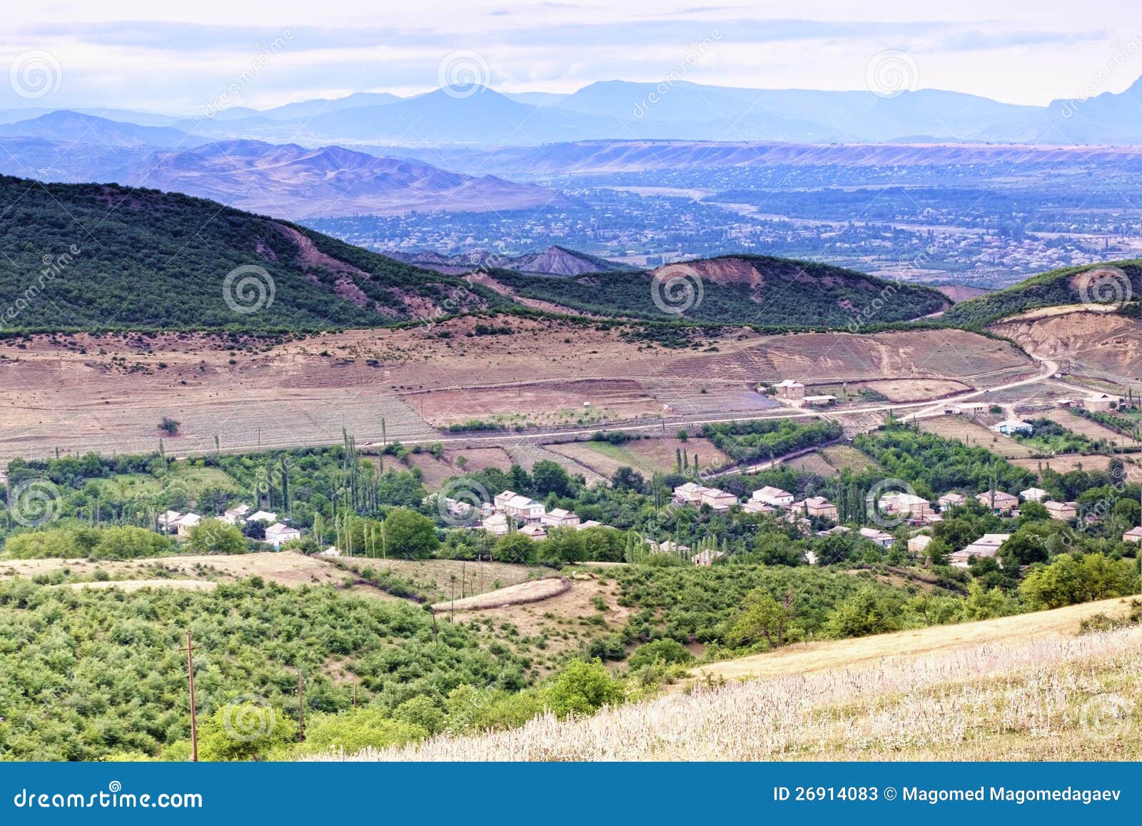 Close View at Ispik Village Stock Image - Image of buildings, hill ...