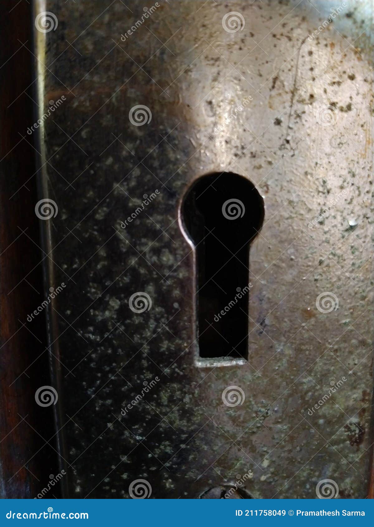 A Close View of Lock Hole with Handle Stock Image - Image of close ...