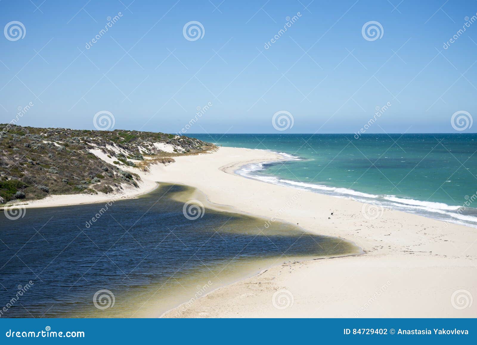 A Close View of Moore River Ocean Beach Stock Photo - Image of laguna ...