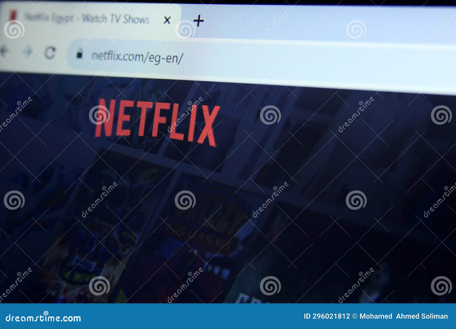 Netflix website editorial photography. Image of communication - 296021812