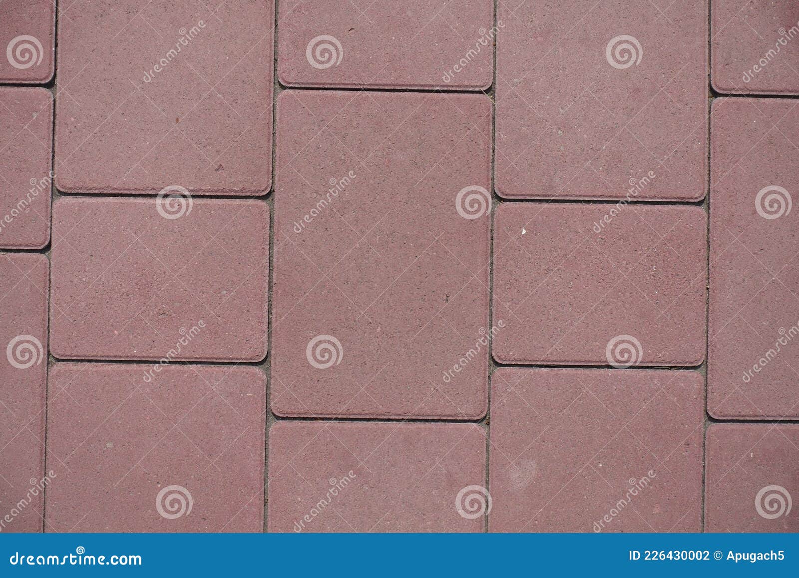 Close View of Pavement Made of Pink Concrete Blocks Stock Photo - Image ...