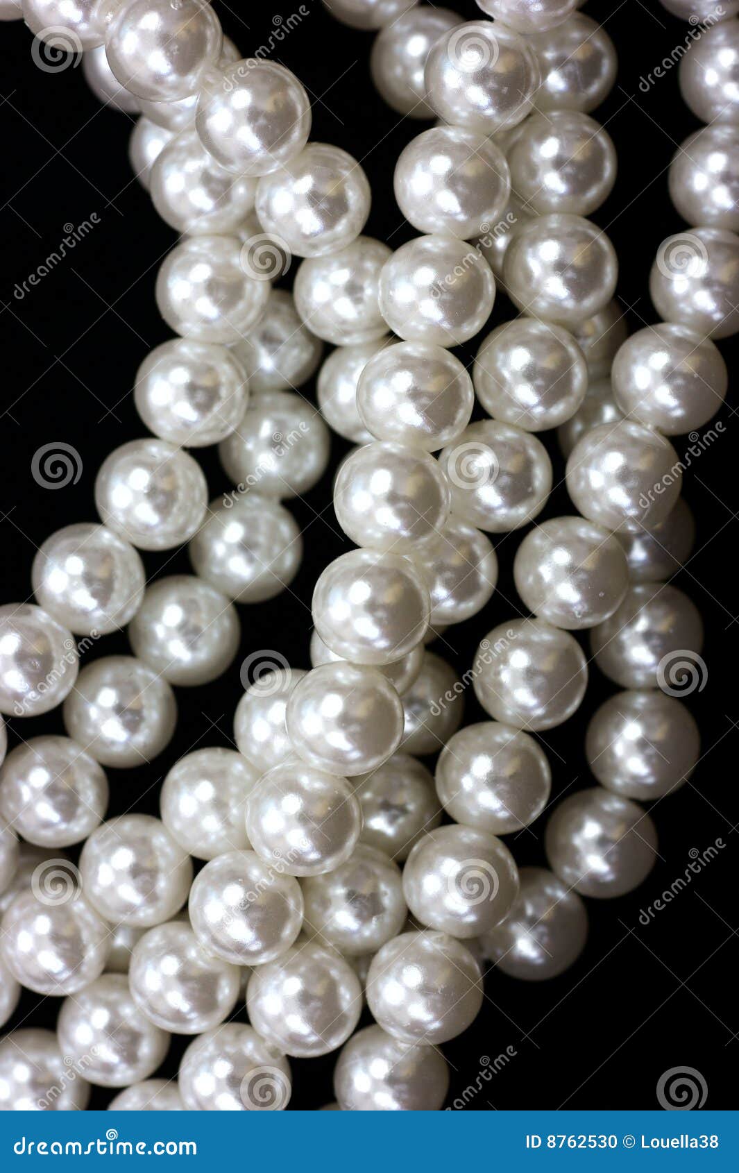 Close view pearls stock photo. Image of simulated, bracelets - 8762530
