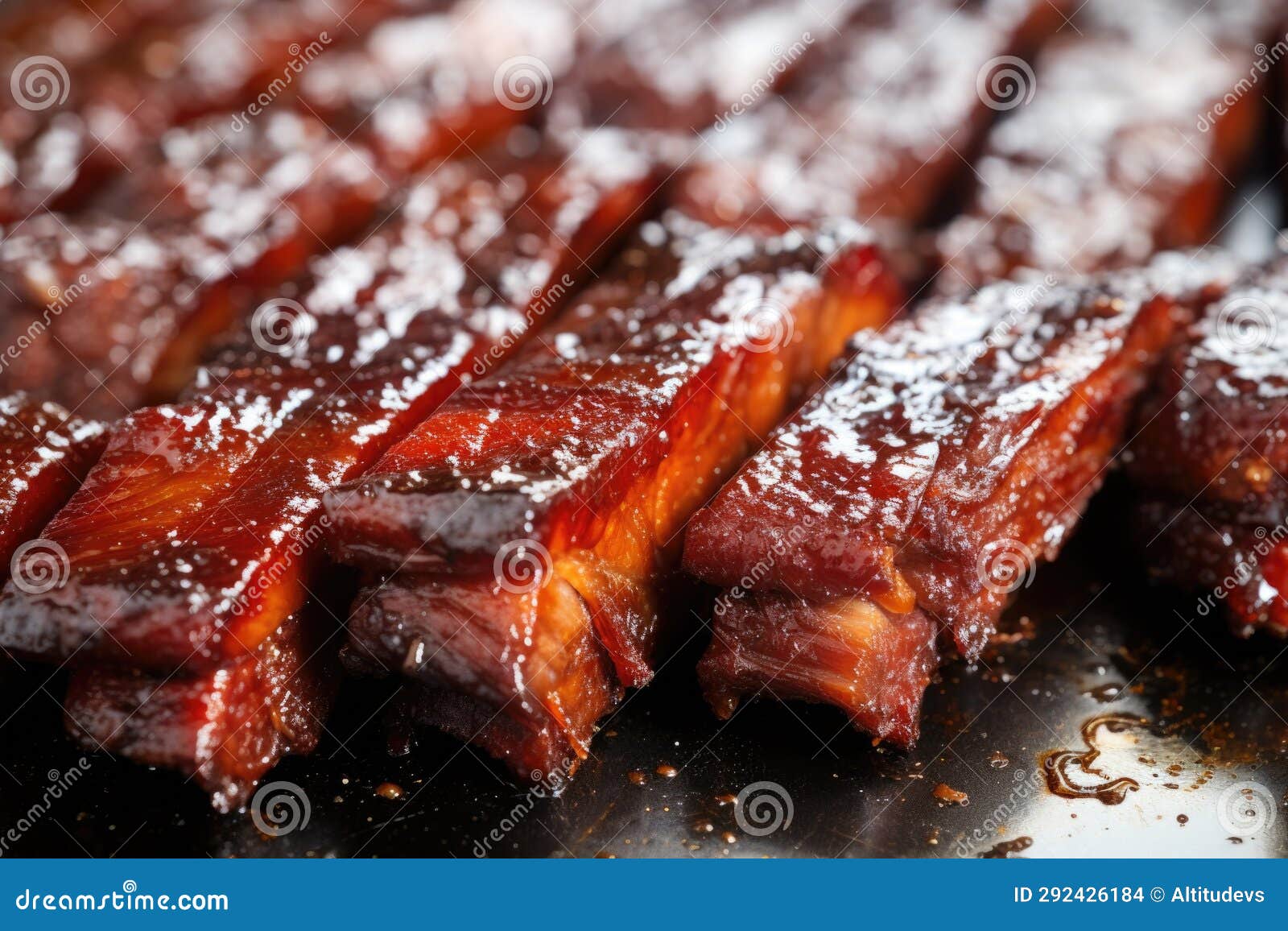 Close View of Perfectly Caramelized Pork Ribs Edges Stock Photo - Image ...