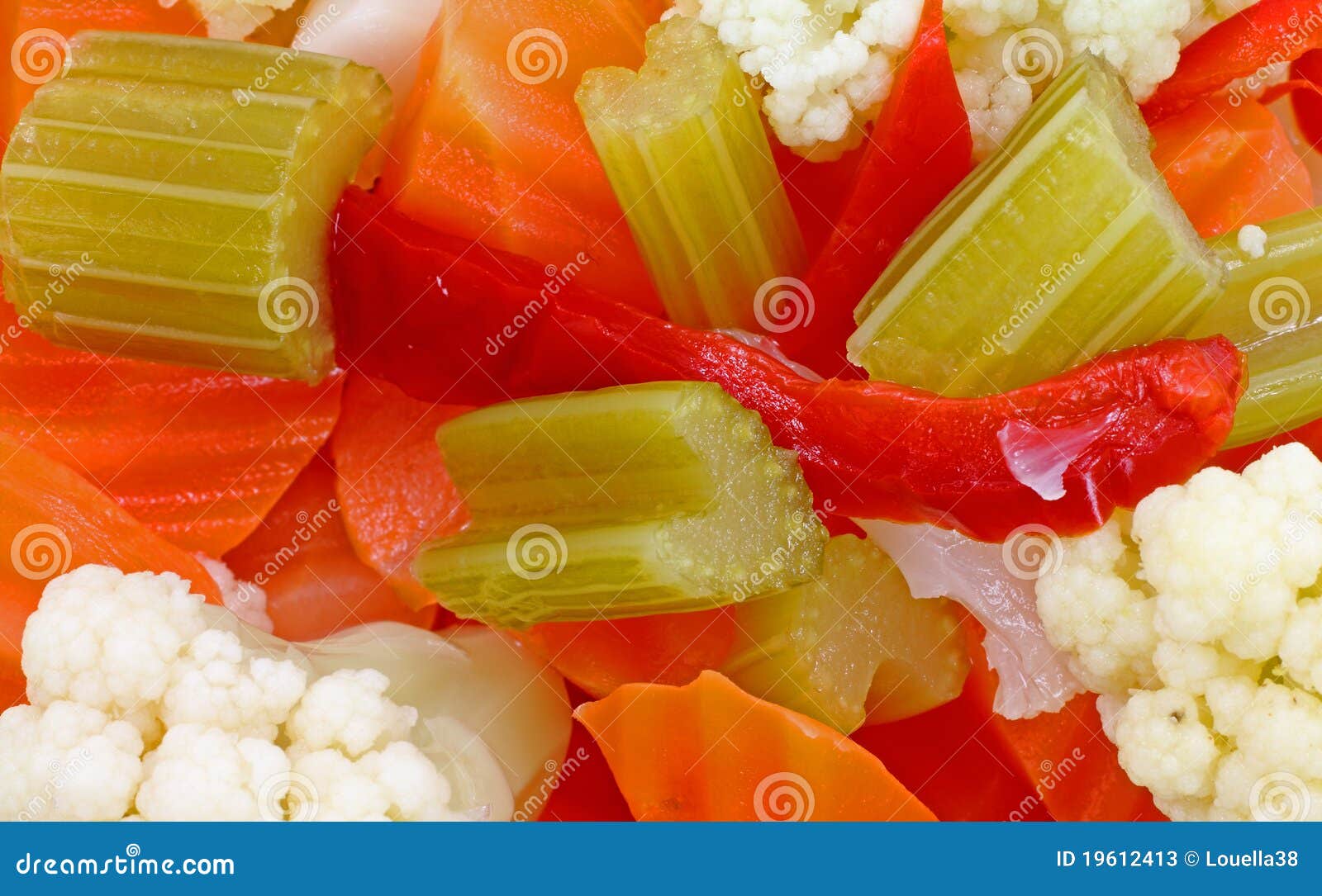 Close View Preserved Vegetables Stock Image - Image of florets, pepper ...