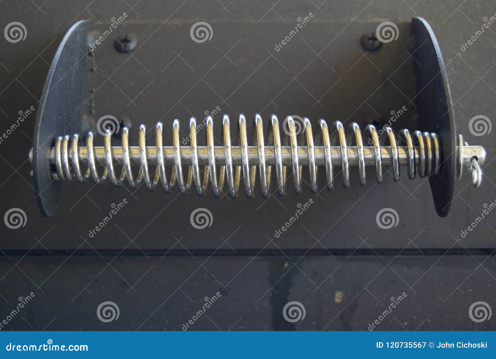 Spring BBQ Lid Handle stock image. Image of detail, closeup - 120735567