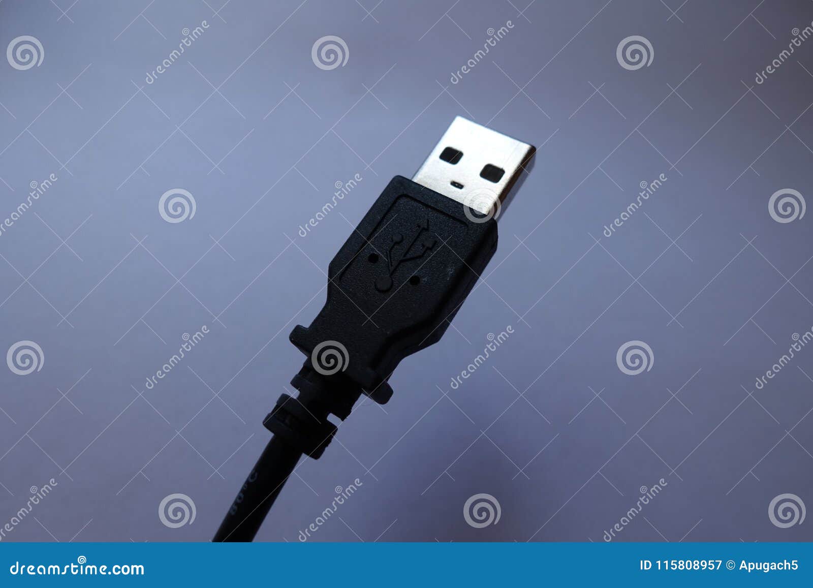 Close View of USB Connector Plug Stock Image - Image of energy, home ...