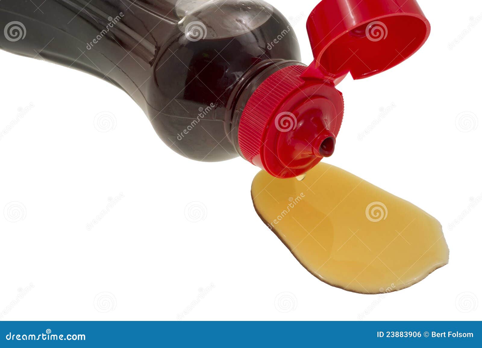 Close View Syrup Spilling From Container Royalty Free Stock Image ...