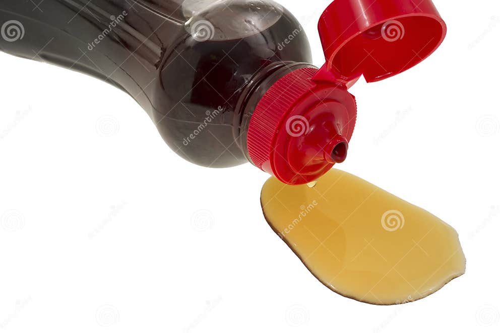 Close View Syrup Spilling from Container Stock Photo - Image of ...