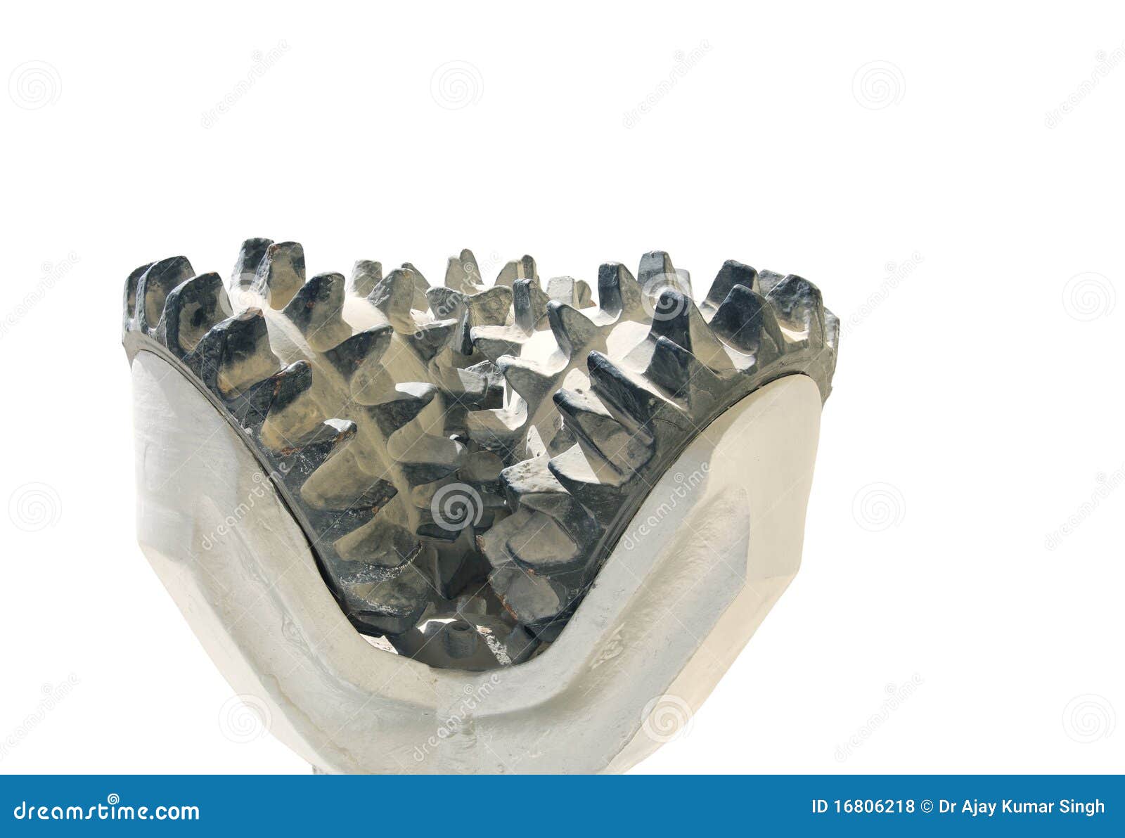Close View of Tooth Arrangement in a Drilling Bit Stock Photo - Image ...