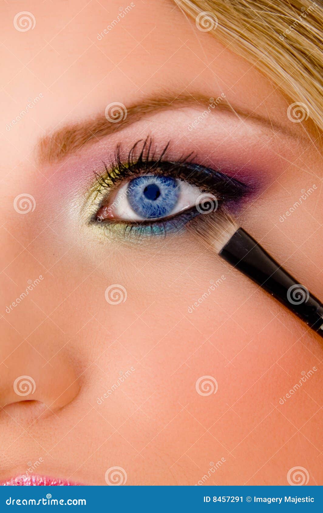Putting On Eye Makeup