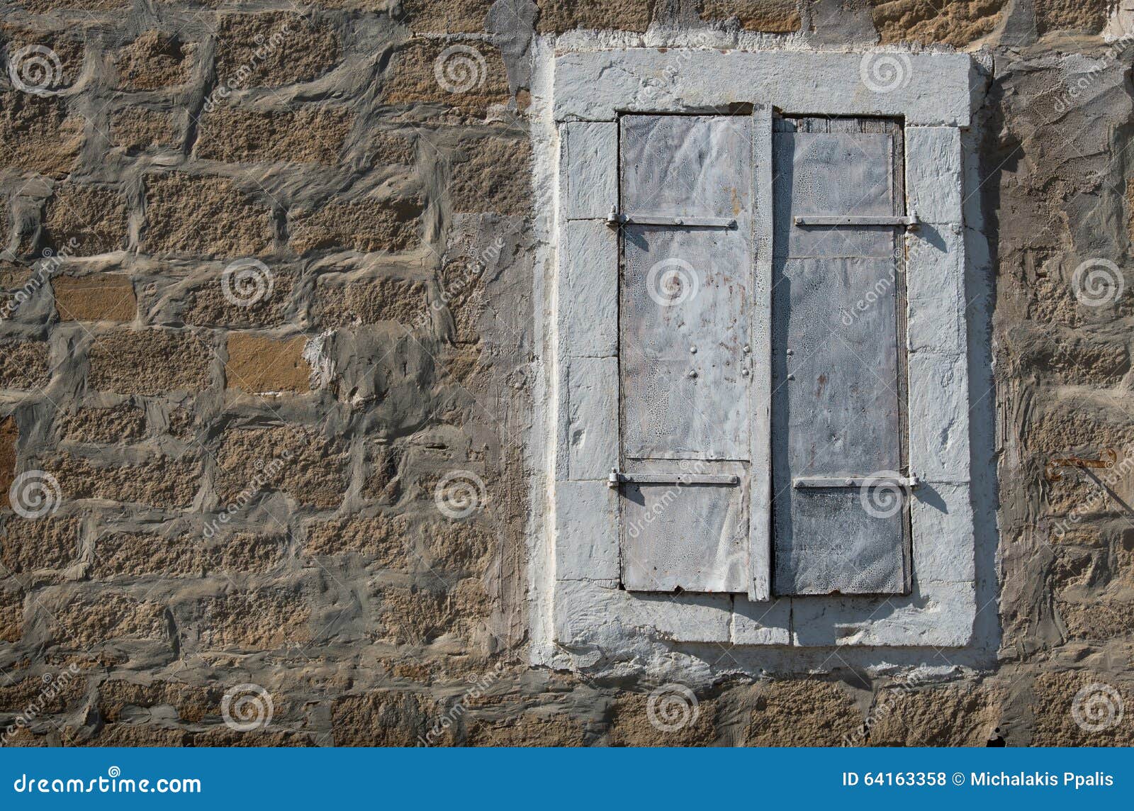 Close Window on a Stoned Wall Stock Photo - Image of abandoned, stoned ...