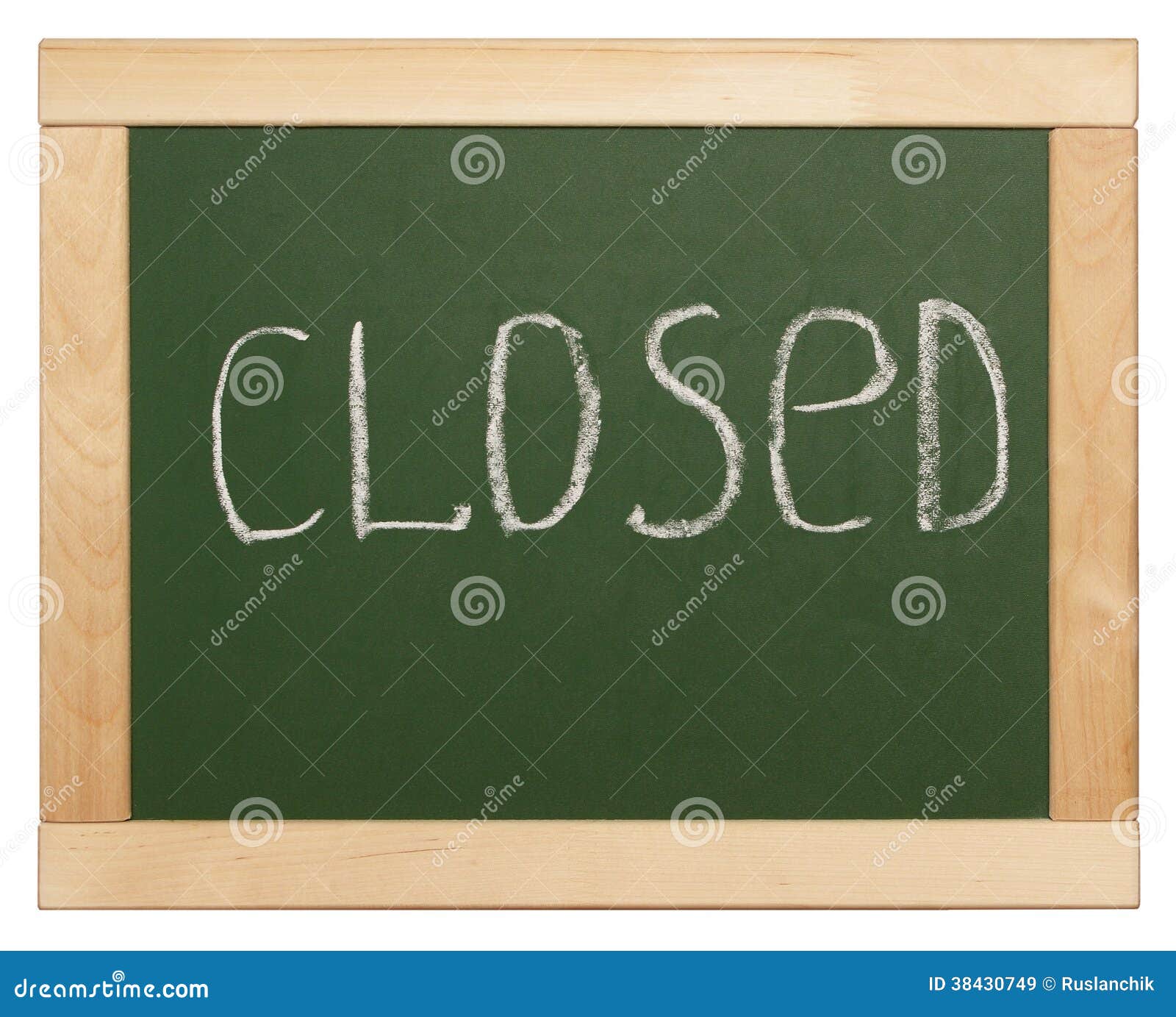 Closed stock image. Image of business, blackboard, sign - 38430749