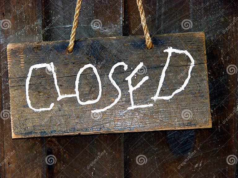 Closed stock photo. Image of letters, placard, store, closed - 576136
