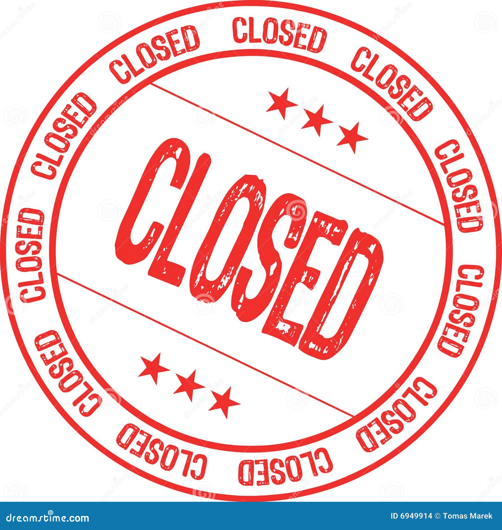 Closed stock illustration. Illustration of isolated, symbol - 6949914