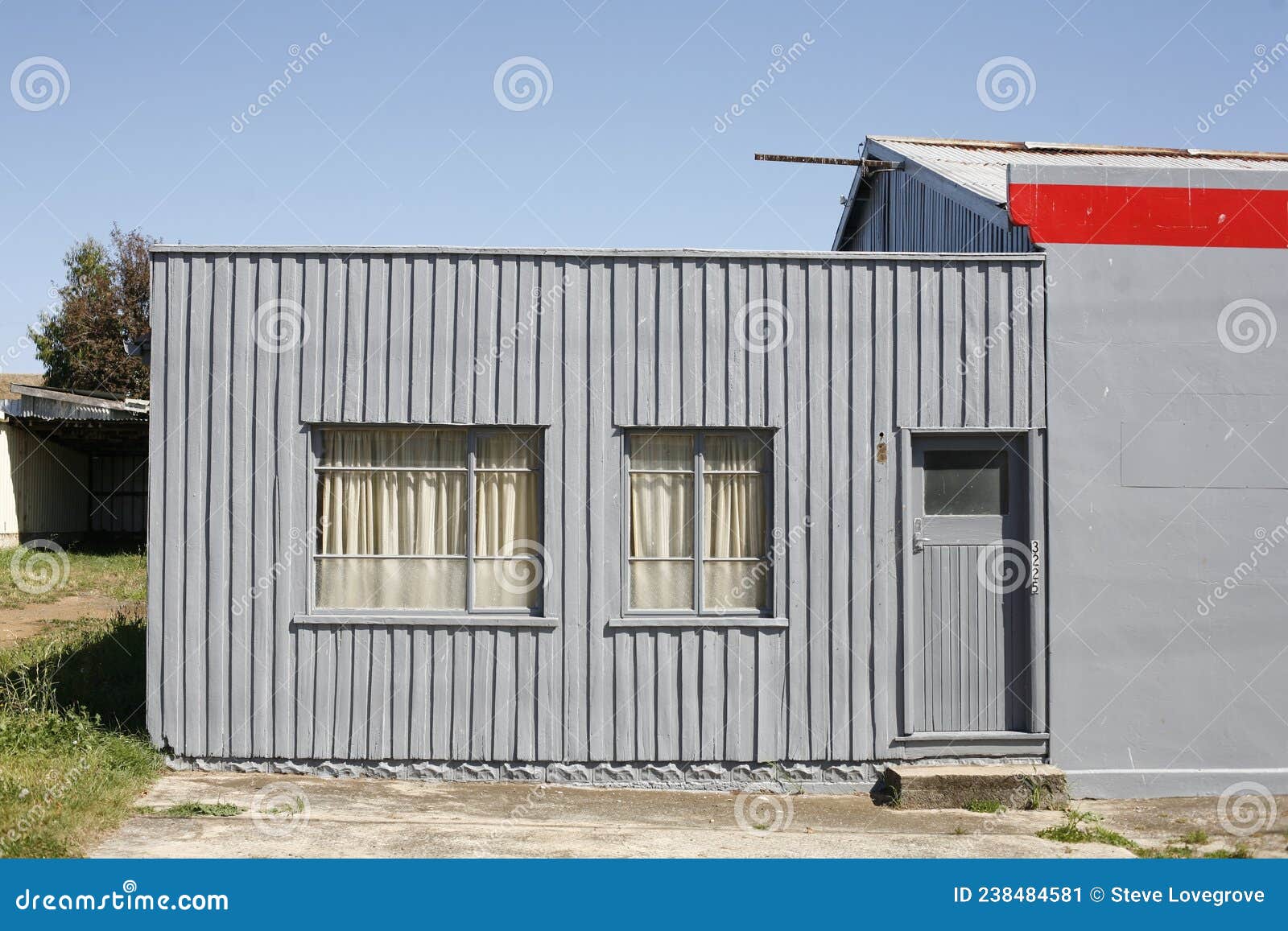 Closed and Abandoned Industrial Building Stock Image - Image of ...