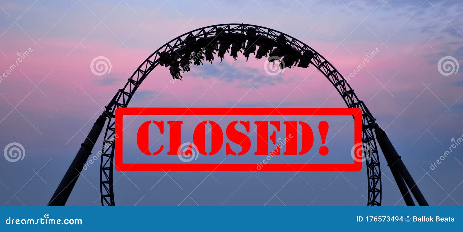 Closed Amusement Park Due To Coronavirus Outbreak Stock Photo - Image ...