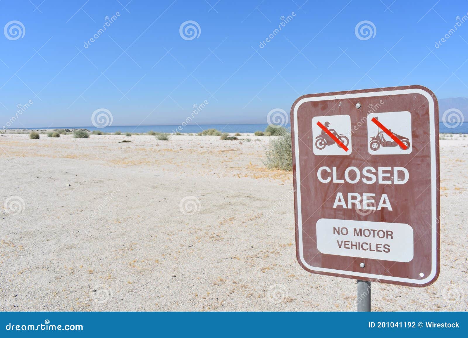 Closed Area Sign in the Beach Stock Photo - Image of vacation, symbol ...