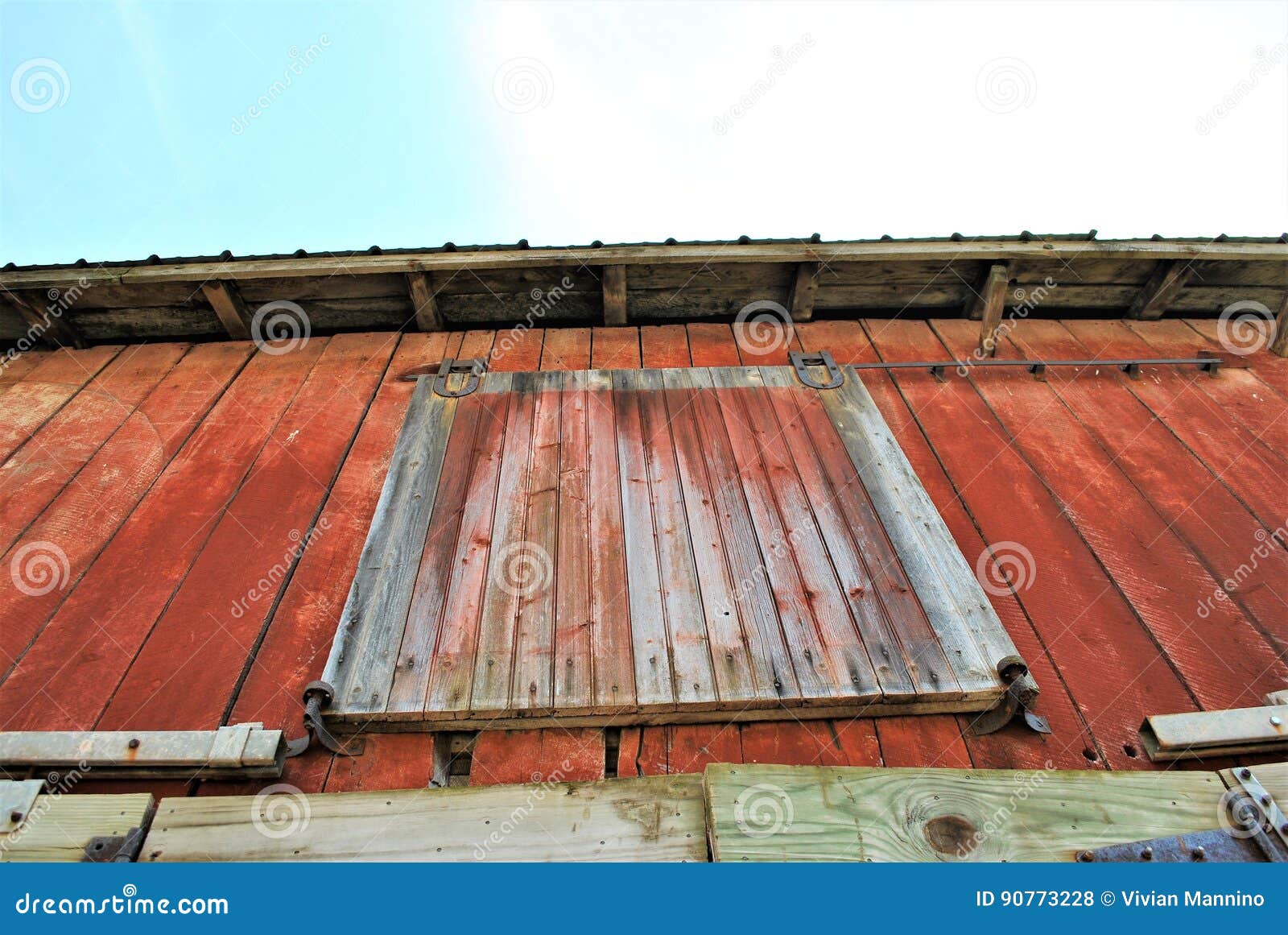 Closed barn window. stock photo. Image of aged, farmhouses - 90773228