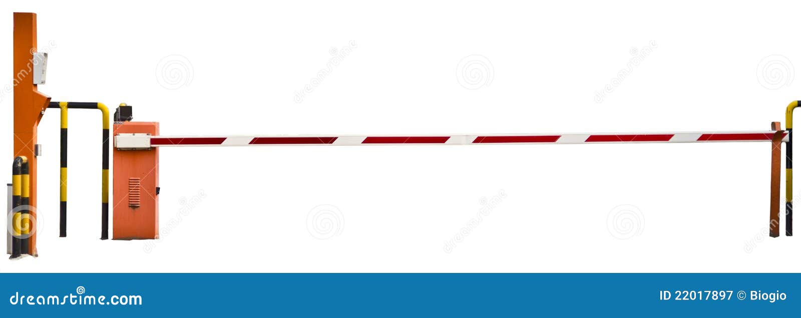 Closed barrier stock illustration. Illustration of entrance - 22017897