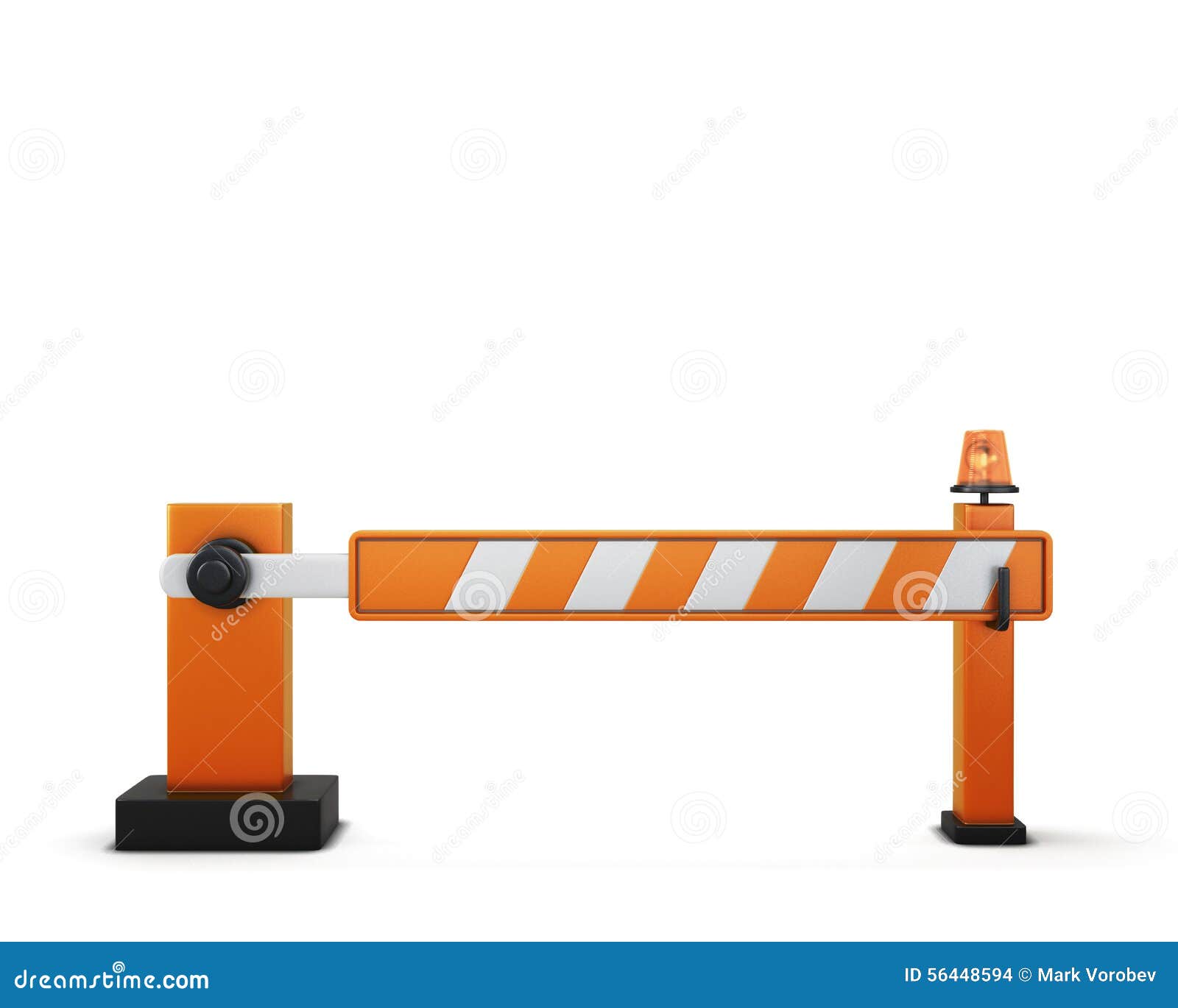 Closed Barrier With Stop Sign Flat Icons With Outlines Cartoon Vector ...