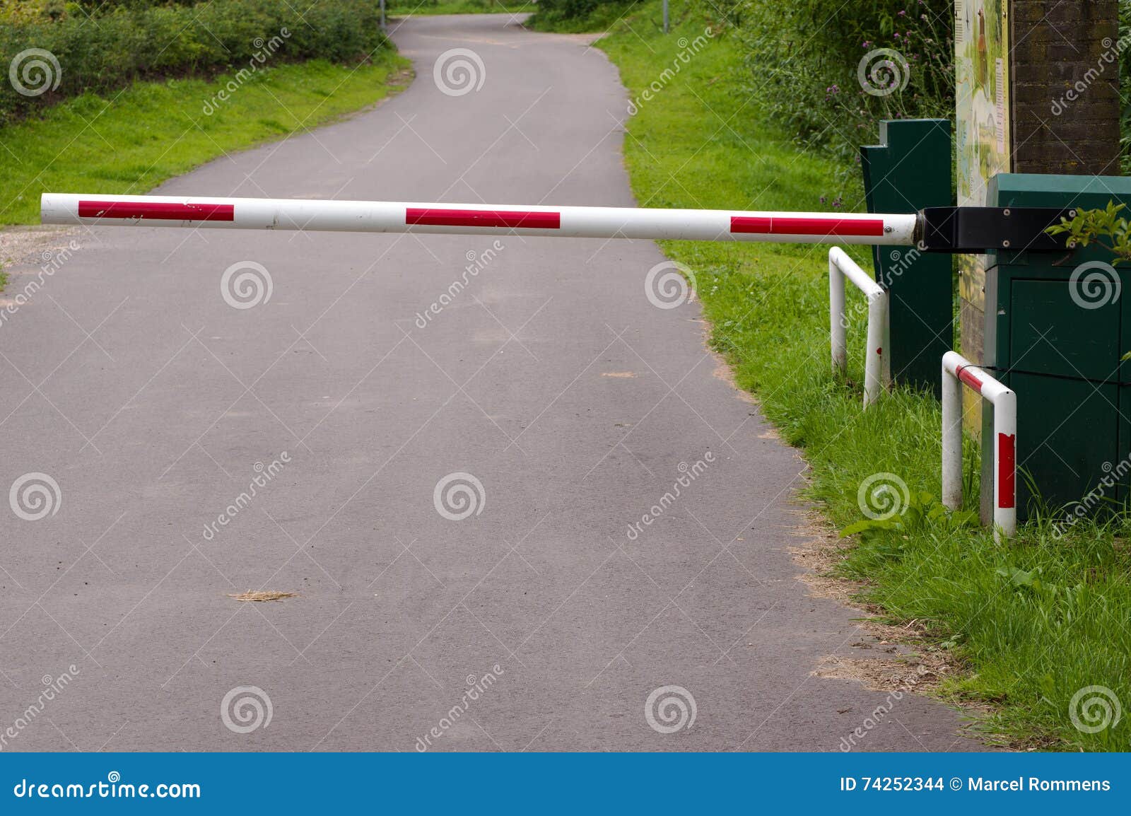 Closed barrier stock photo. Image of walkway, shut, dense - 74252344