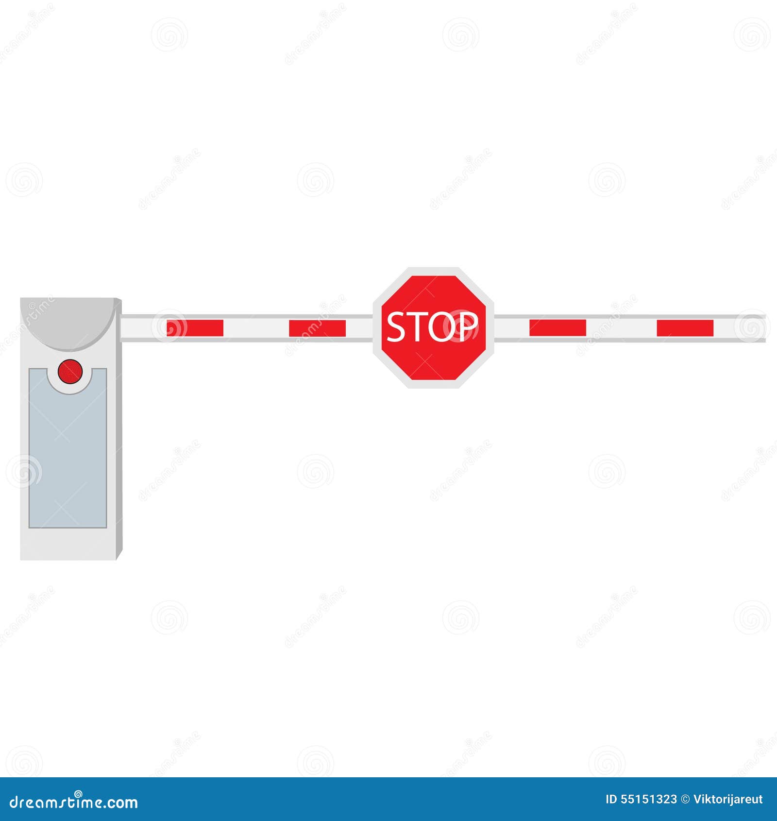 Closed barrier stock illustration. Illustration of access - 55151323