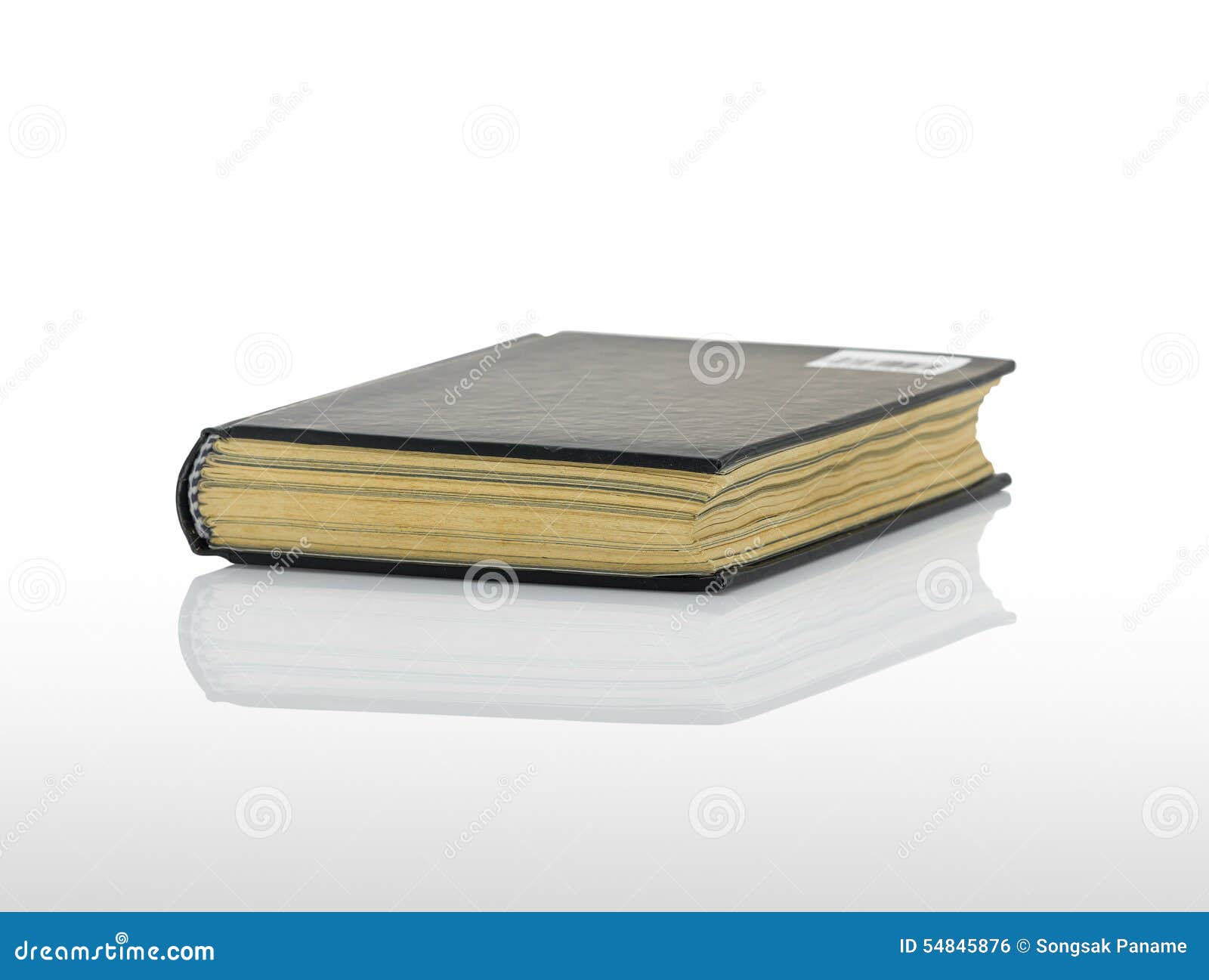 Closed Black Book with Shadow on White Background Stock Photo - Image ...