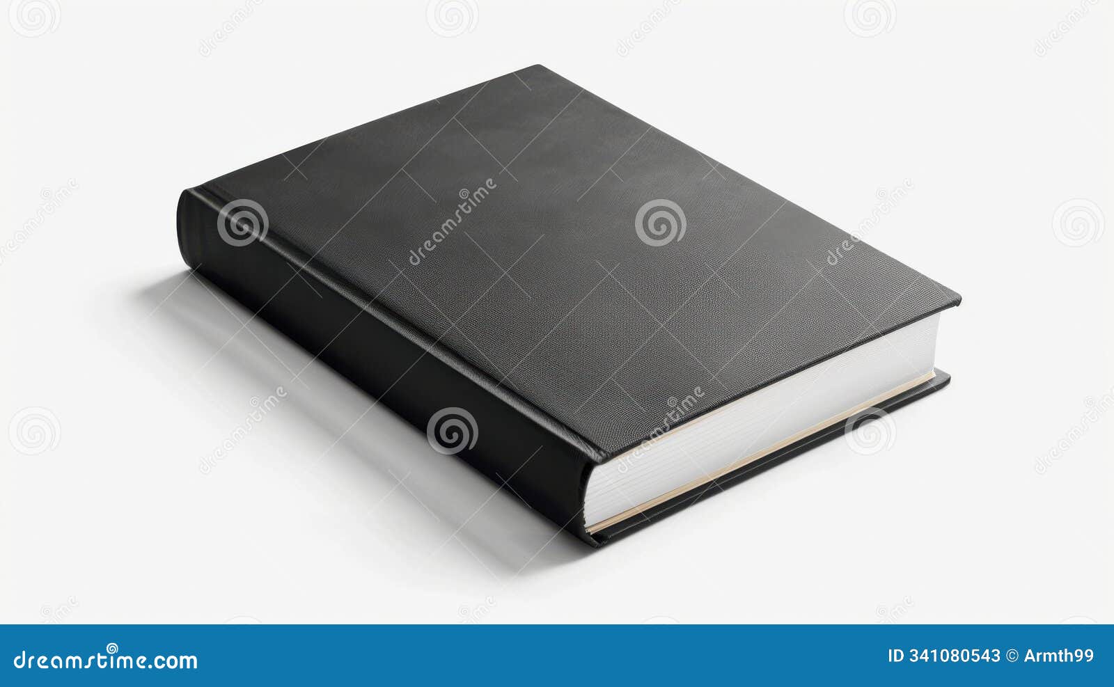 Closed Black Book on a White Background Showcasing Simplicity and ...