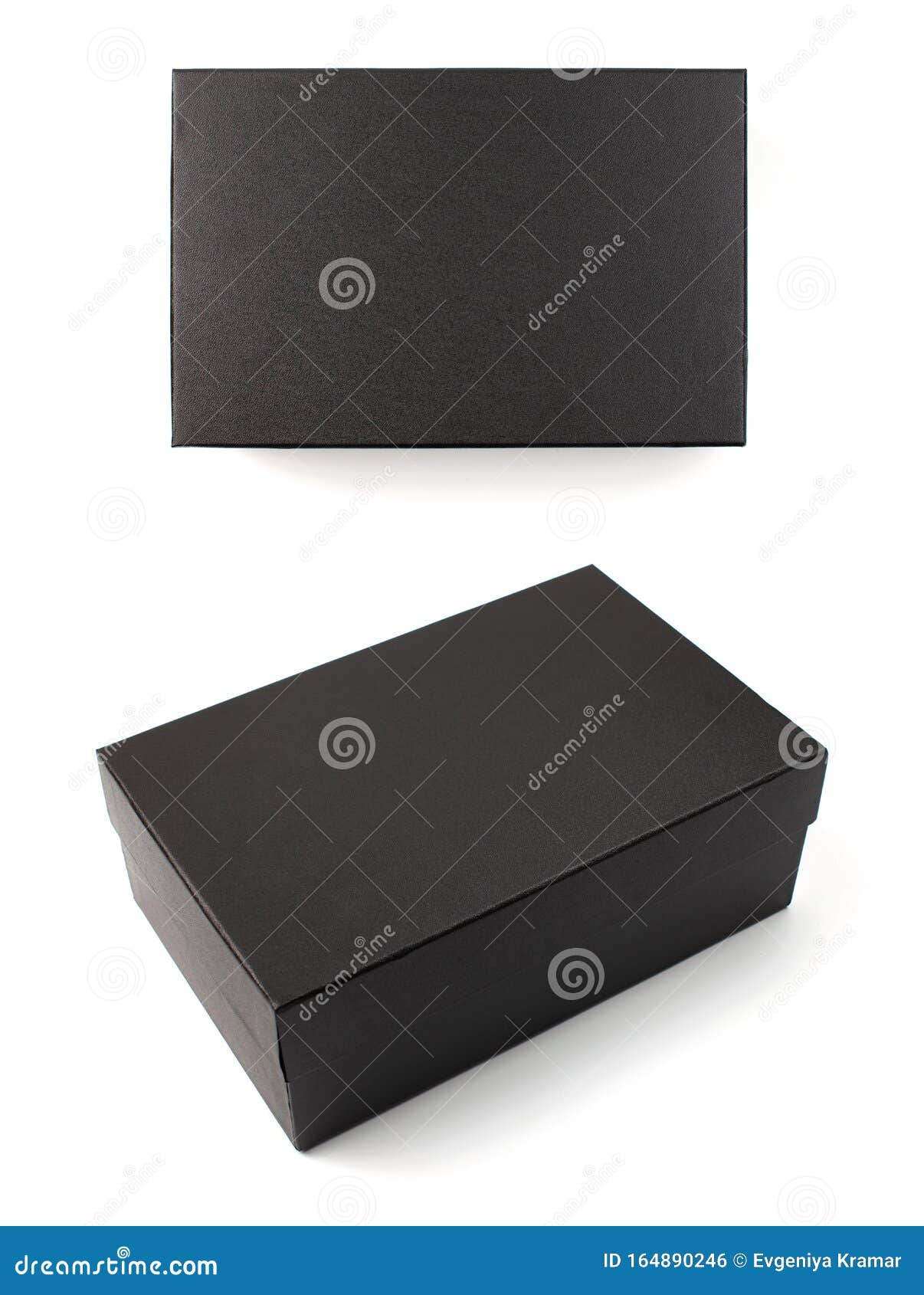 Closed Black Box on White Background Stock Photo - Image of digital ...