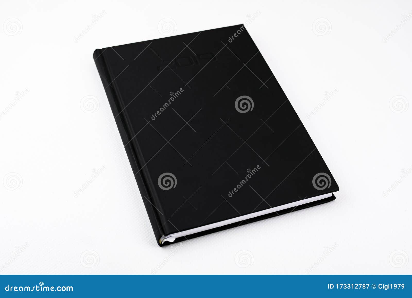 Closed Black Leather Diary for Mockup As a Merchandising Product Stock ...