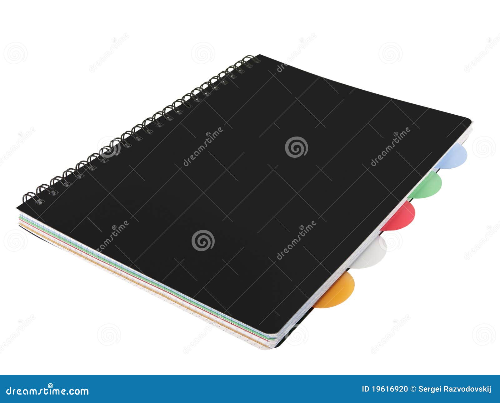 Closed Black Notepad Notebook Stock Photo - Image of memo, office: 19616920